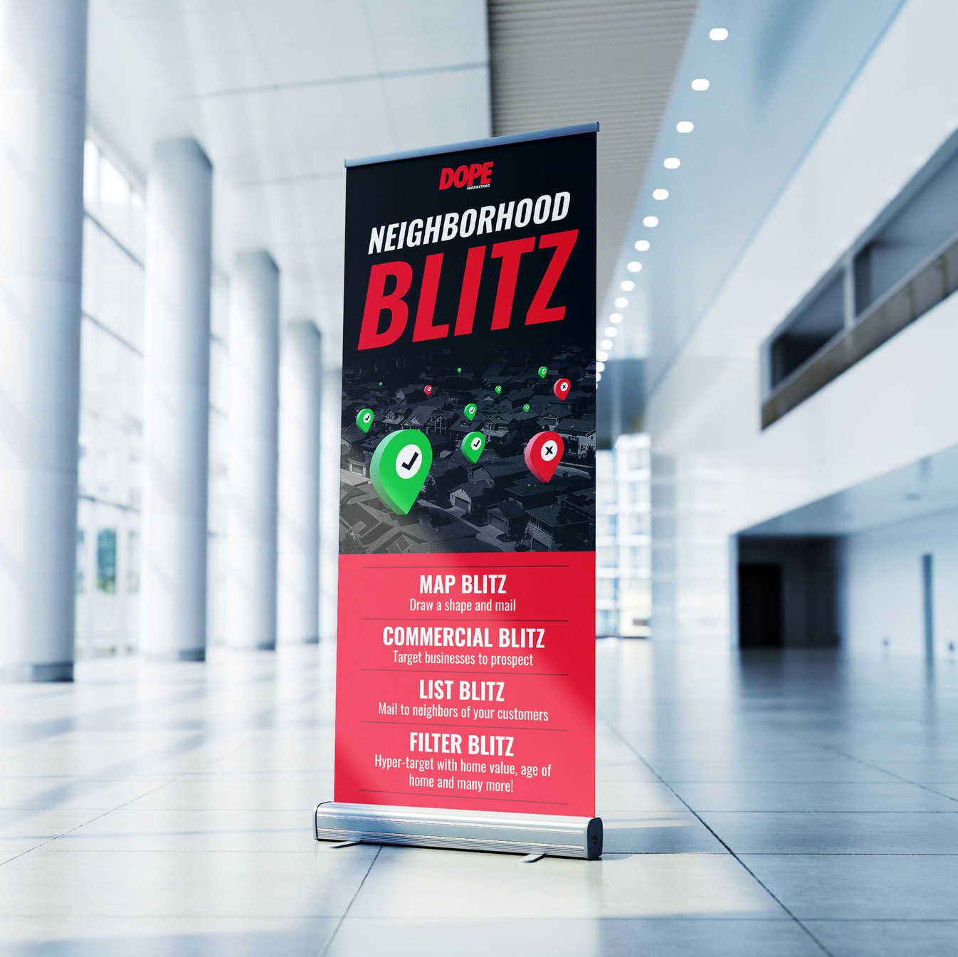Retractable Banners (33.5 x 79) – DOPE Marketing